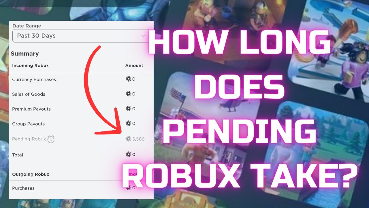 How Long Is Robux Pending For How Long Does Pending Robux Take On