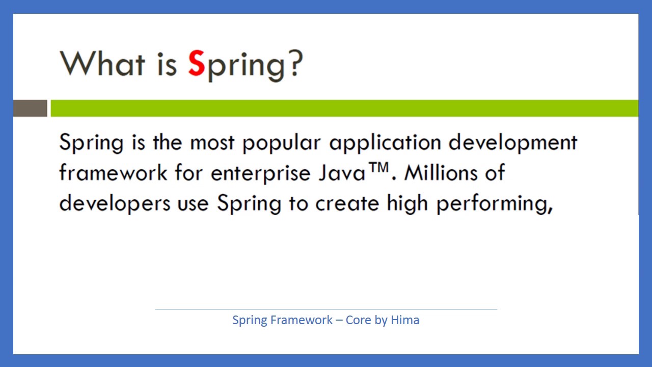 Spring Framework Tutorial Youtube