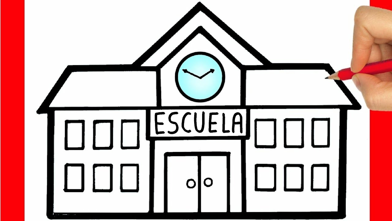 Dibujo De Escuela Primaria Escuela Primaria Maestra Escuela Niño
