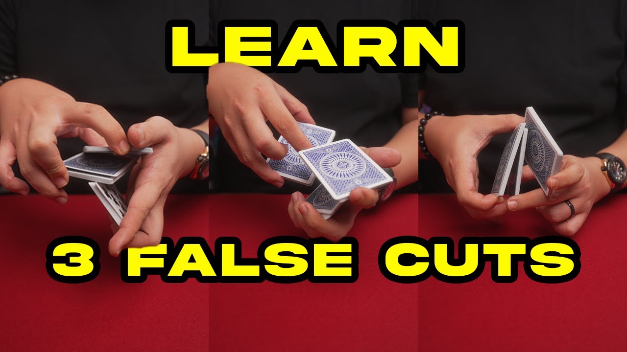 Learn 3 Easy False Cuts Magic Tutorial Youtube