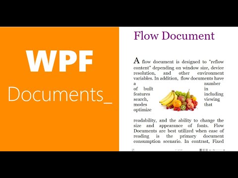 Wpf Documents Flow Documents Ii Documents In Wpf Youtube