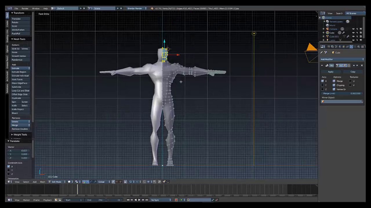Blender Character Timelapse Dave Part 1 Youtube