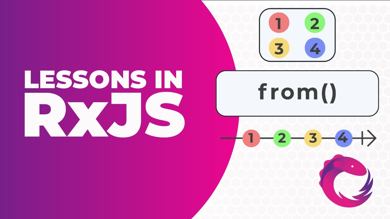 How To Use From Rxjs Tutorial Youtube