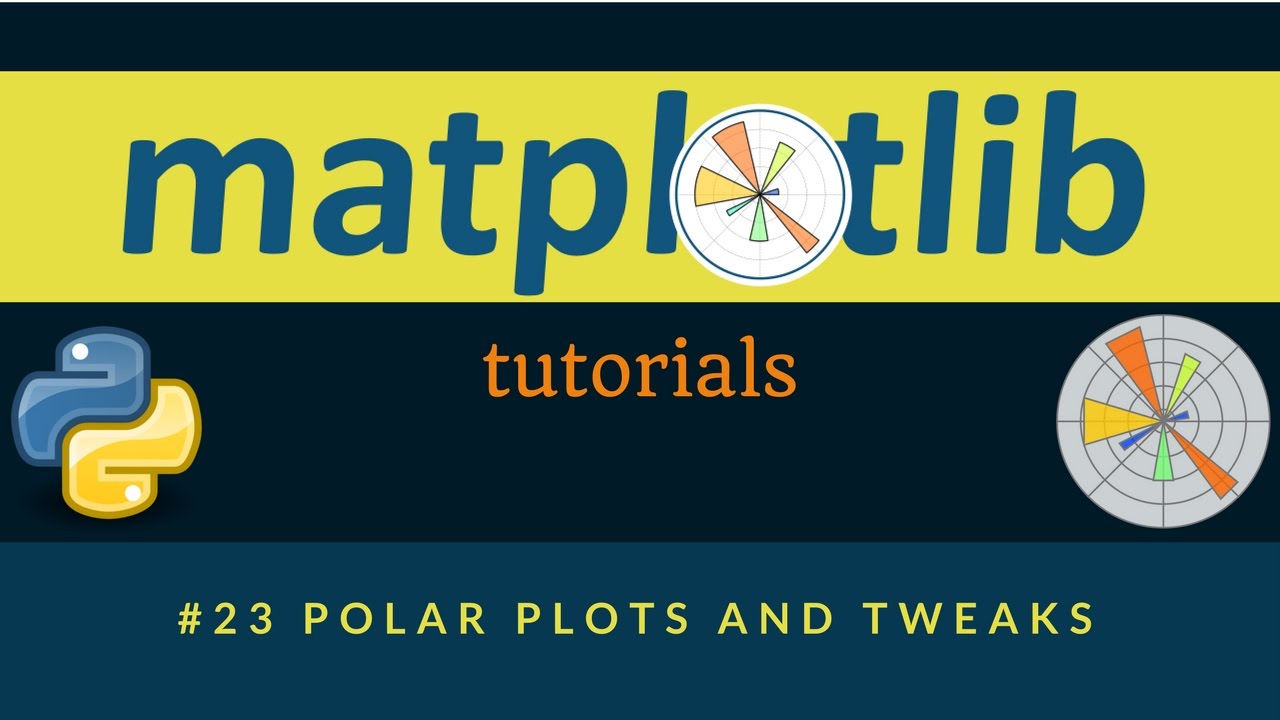 Matplotlib Plotting Tutorials 023 Polar Plot And Tweaks Youtube