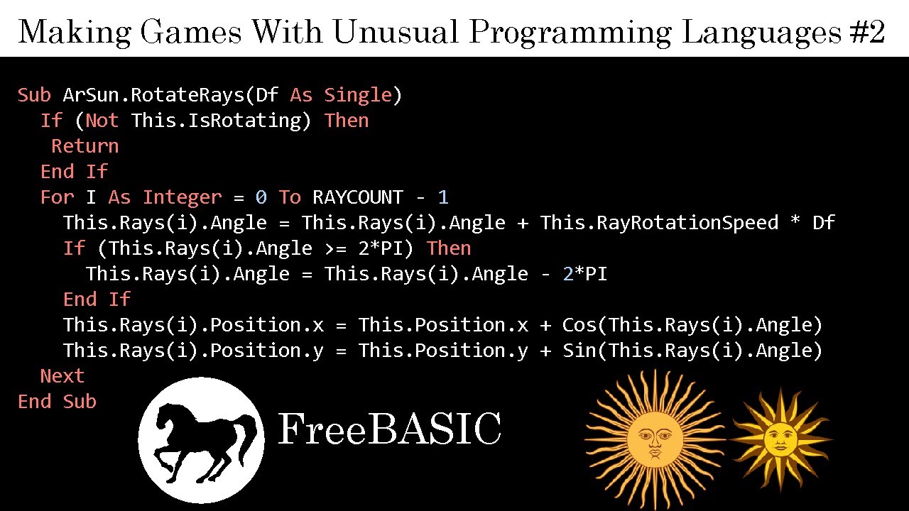 Making A Game In Freebasic Games With Unusual Programming Languages