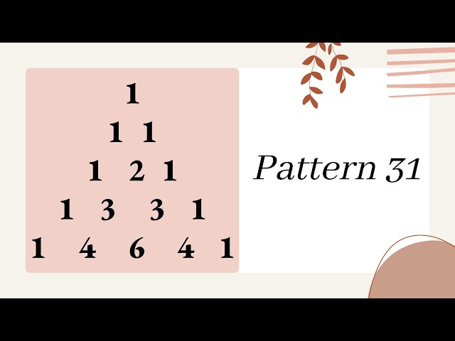 Python Tutorial Pascal S Triangle Python Pattern