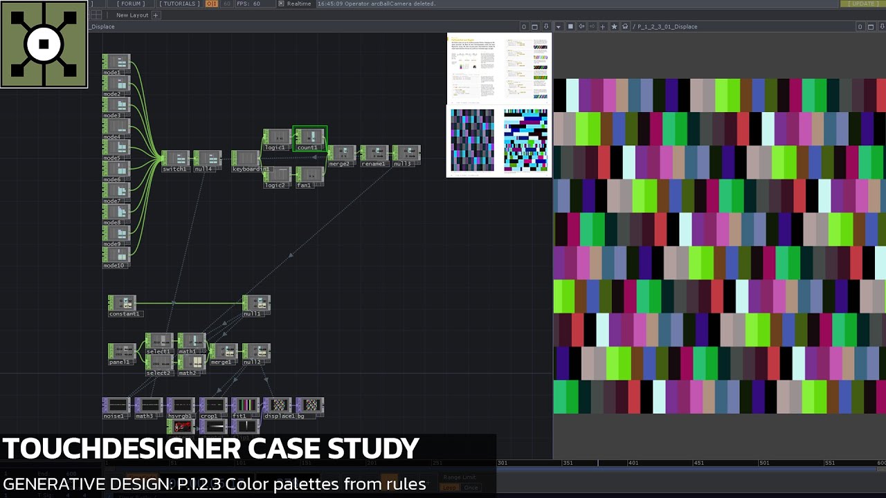 Touchdesigner Tutorial 27 Case Study Generative Design P 1 2 3