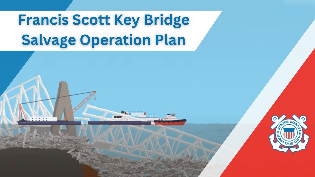 Salvage Operation Plan For The Francis Scott Key Bridge Response Youtube