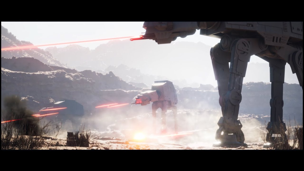 Star Wars At At Walkers In Unreal Engine Fighting Animation Youtube