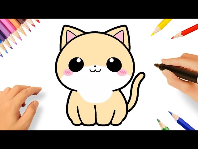 Cómo Dibujar Un Gatito Fácil