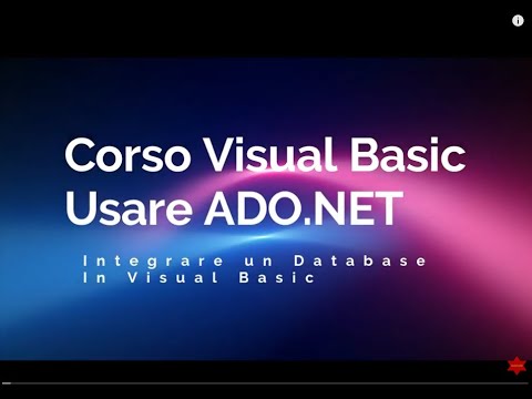 Corso Visual Basic Integrare Un Database In Un Applicazione 1 Youtube