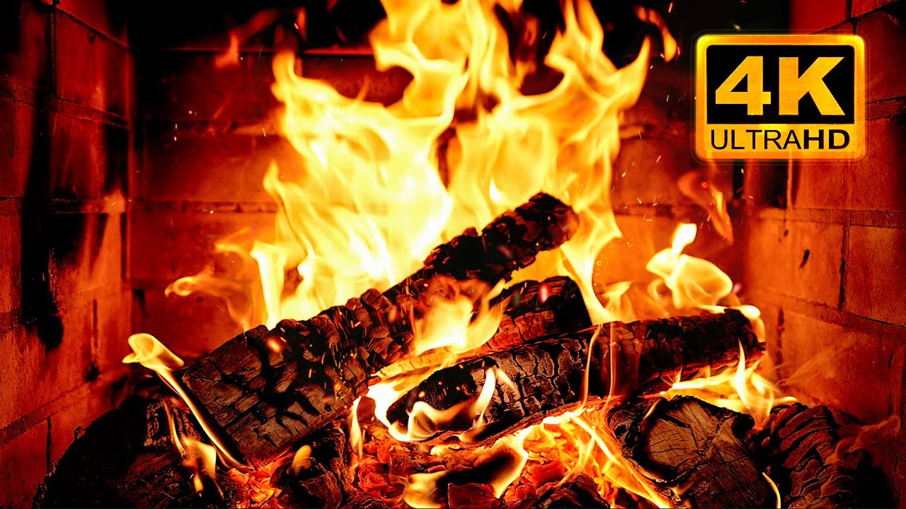 рџ ґ Fireplace 4k Cozy Winter Night Youtube