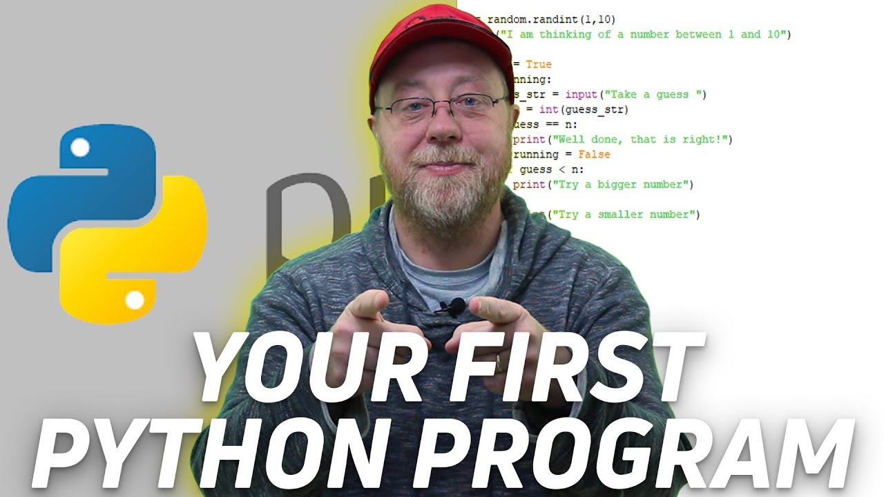 Python Tutorial Your First Program Youtube