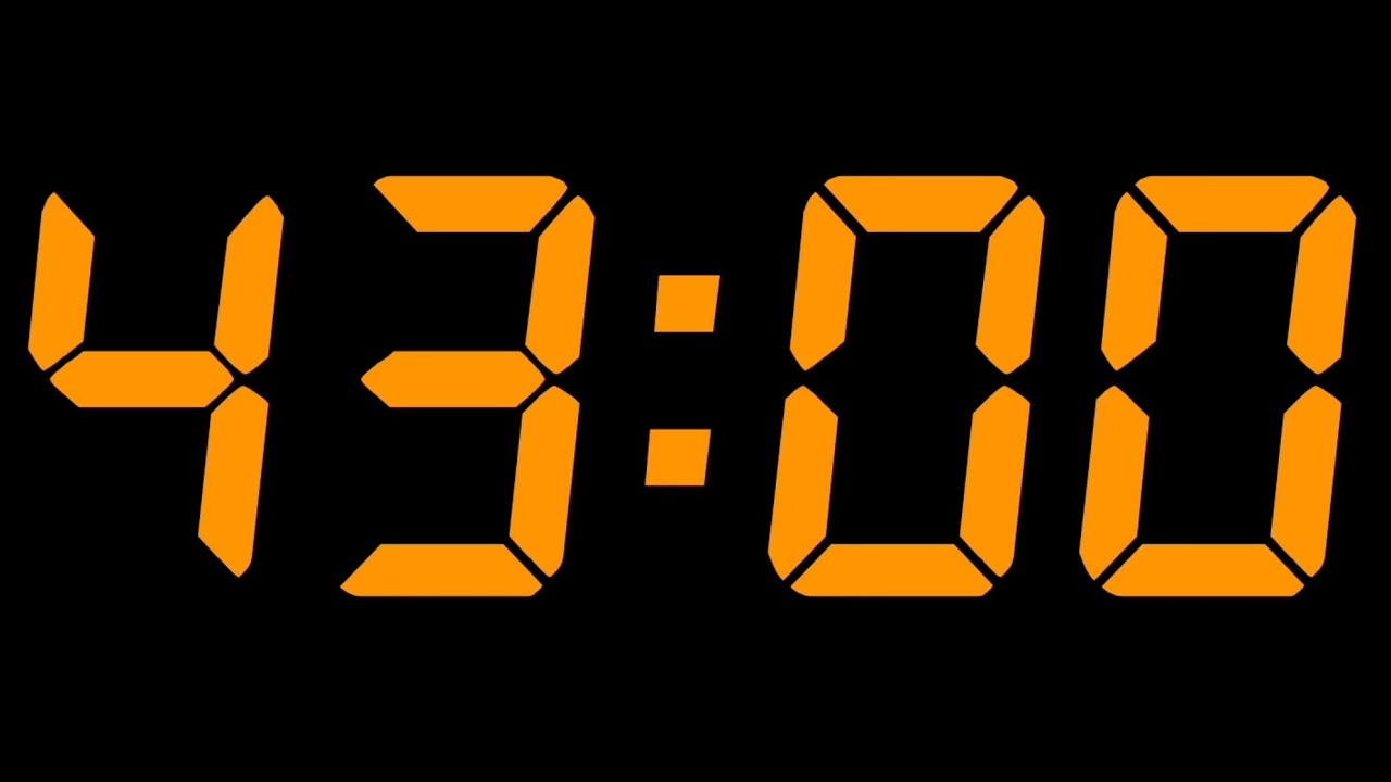 43 Minute Timer Youtube Youtube