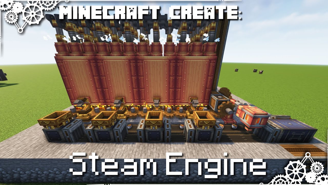 Minecraft Create Steam Engine Youtube