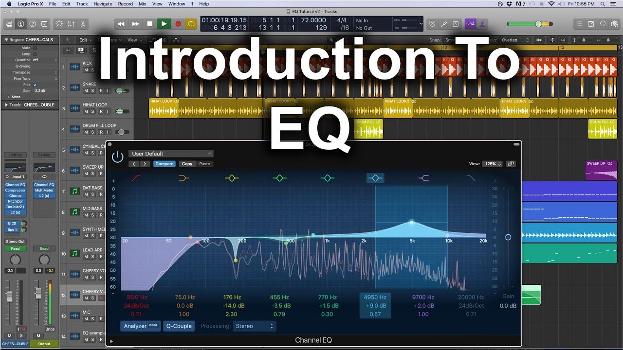 Logic Pro X Tutorial Intro To Eq Youtube