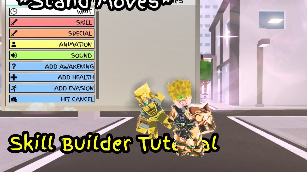 Skill Builder V2 Tutorial How To Make Stand Moves In Jjs Youtube