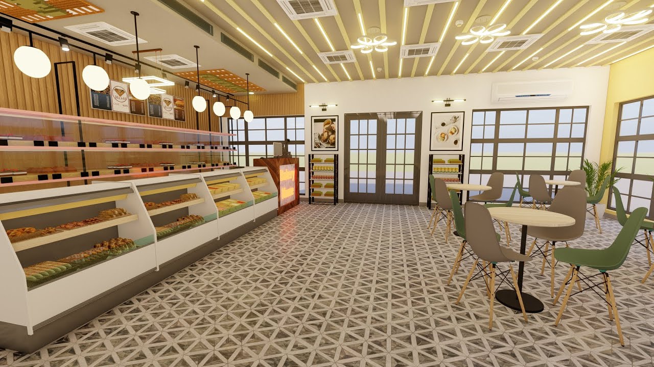 Bakery 3d Architectural Animation Restaurant Animation Café Design