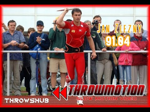 Throwmotion Jan Zelezny 91 04 Slow Motion Javelin Technique Youtube