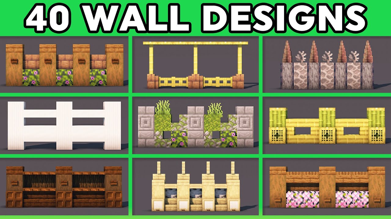Simple Wall Designs Minecraft At Ellie Ridley Blog