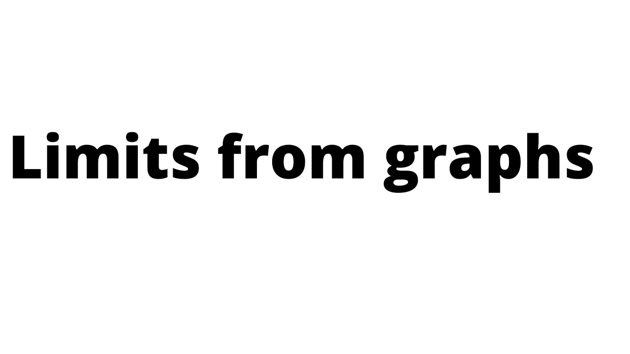 Limits From Graphs Youtube