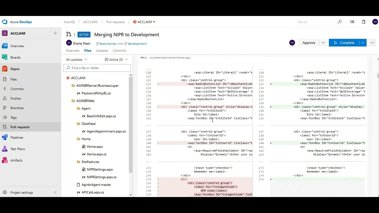 Azure Devops Pull Requests Merging Feature Branches Youtube