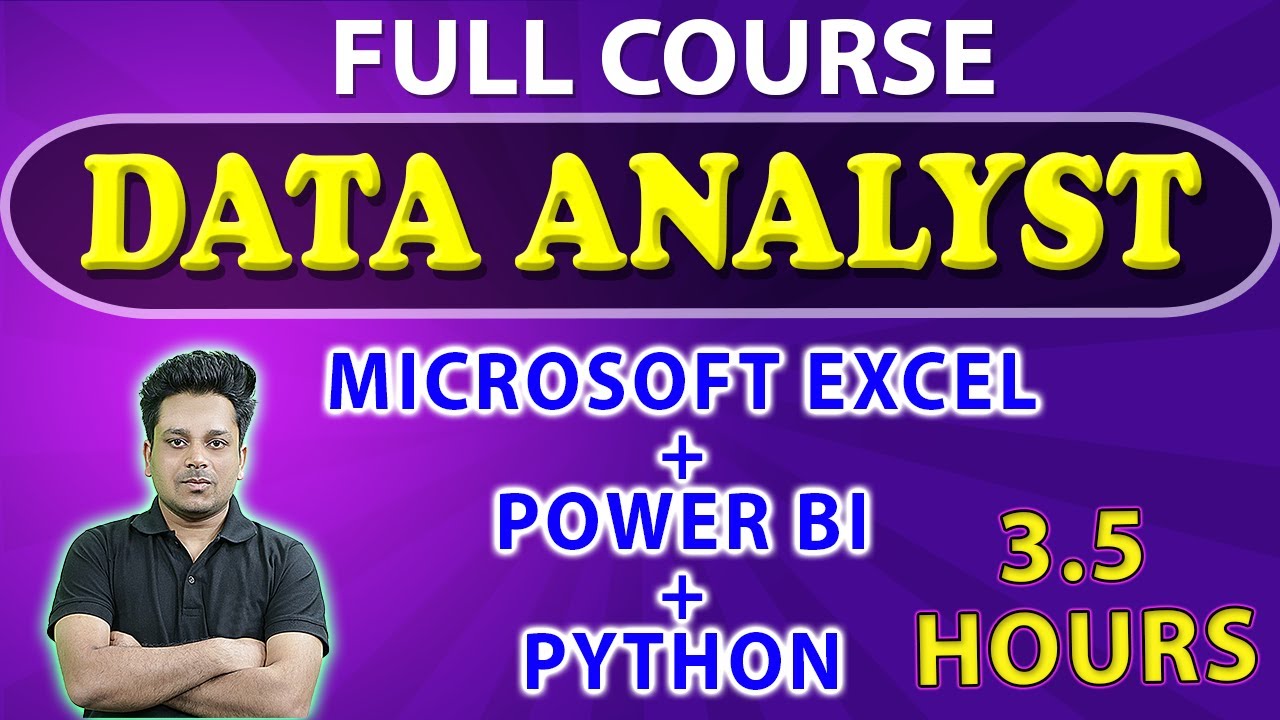 Data Analyst 3 5 Hours Full Course Microsoft Excel Power Bi