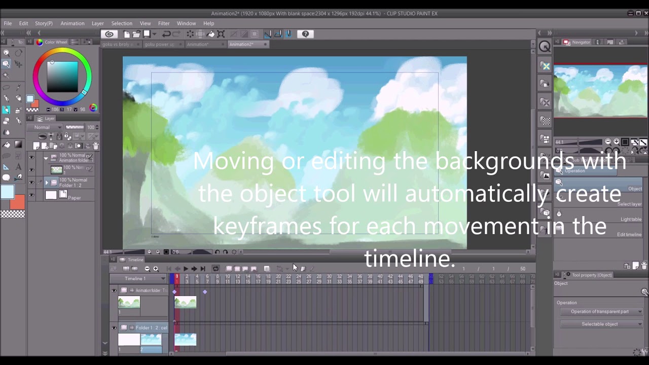 Clip Studio Paint How To Make A Moving Background Tutorial Youtube