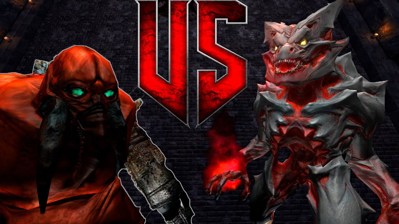 Mancubus Vs Baron Of Hell Doom 3 Phobos Monster Infighting Full Hd