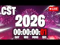 New Year S 2026 Countdown Live 24 7 Central Standard Time Cst New Year ...