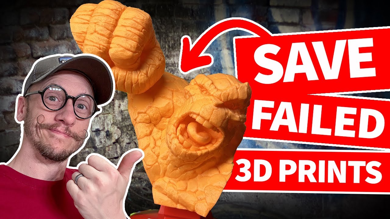 Saving A Failed 3d Print From The Trash Youtube