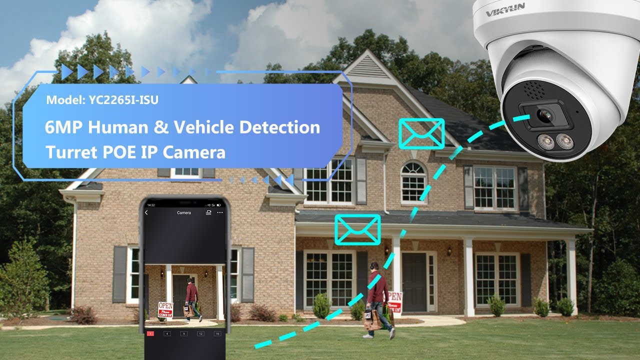 Yc2265i Isu Surveillance Camera 6mp Turret Poe Ip Camera Ir Night