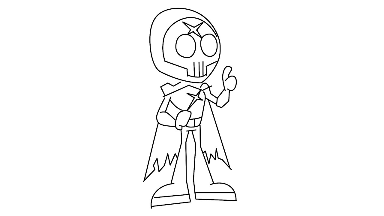 Red X Coloring Pages 2025