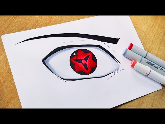 How To Draw Sasuke39s Mangekyou Sharingan Easy Step By How To Draw