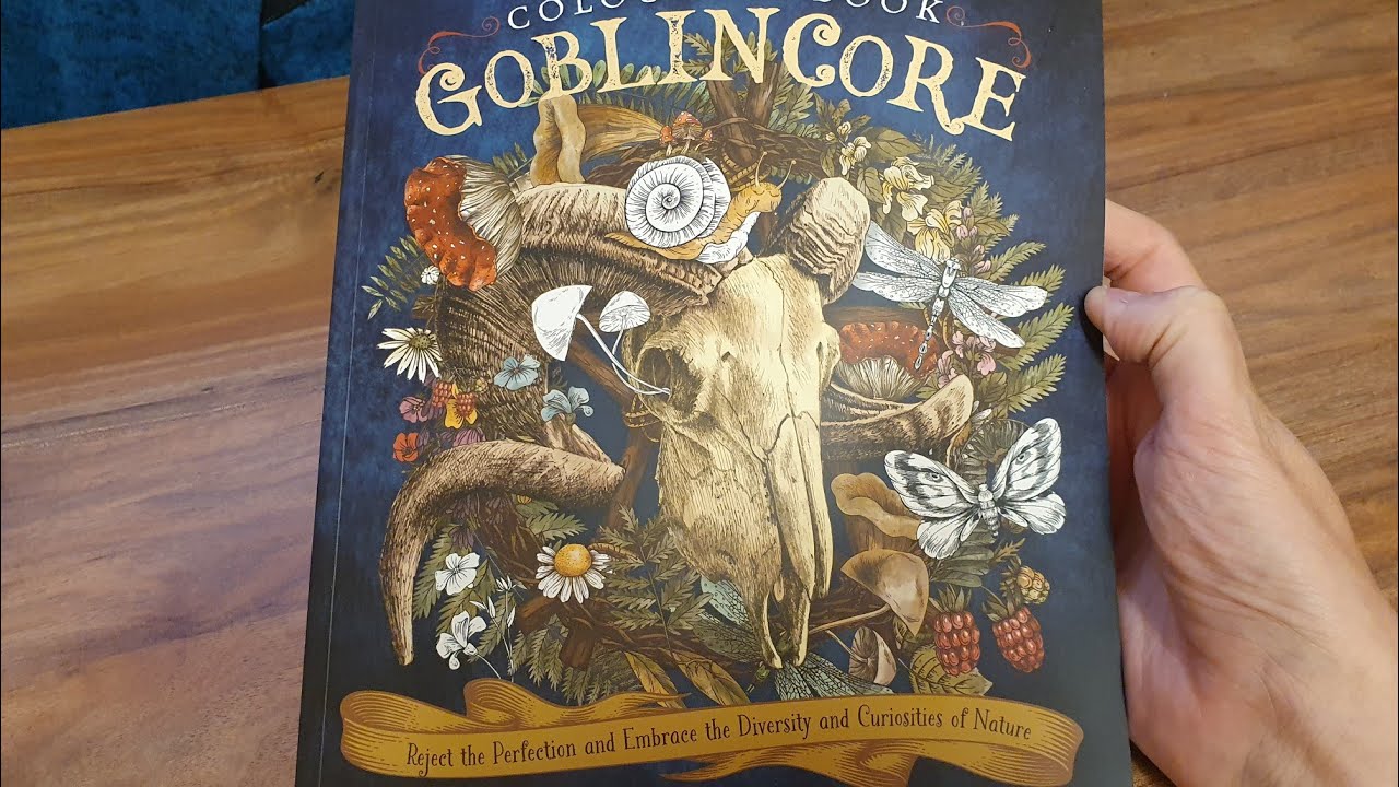 Goblincore Colouring Book Flip Through Youtube