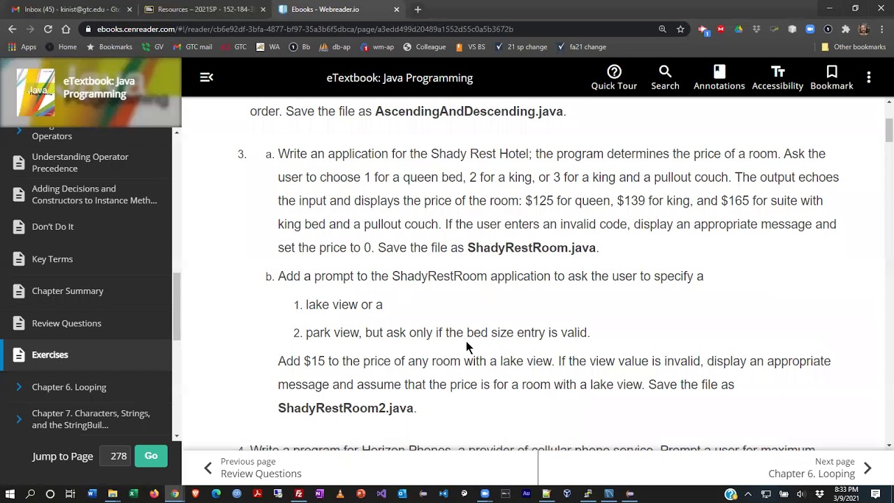 Java Programming 1 Chapter 5 Exercises 3 And 7 Spring 2021 Youtube