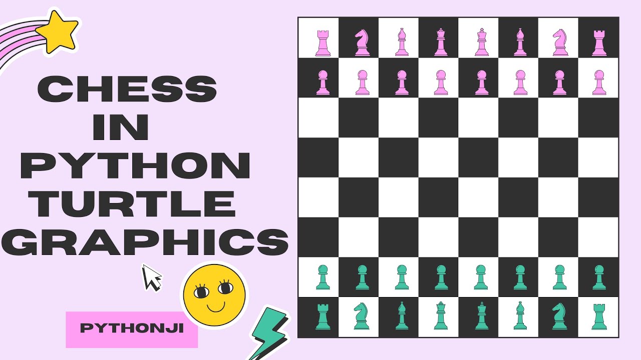 How To Create Chess Board In Python Python Turtle Graphics Youtube