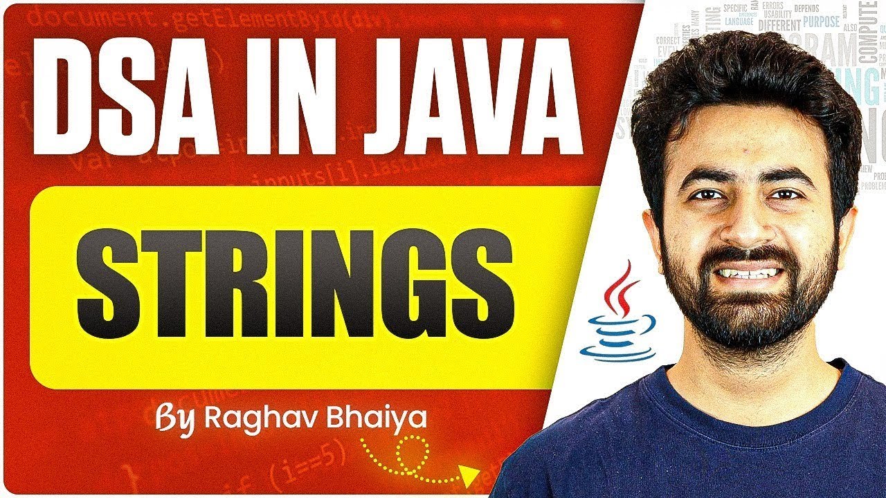 Dsa In Java Strings Java In One Shot Strings In Java Youtube