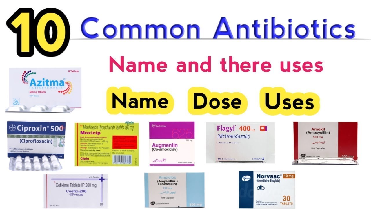 List Of Common Antibiotics And Their Uses At Lucinda Kindler Blog