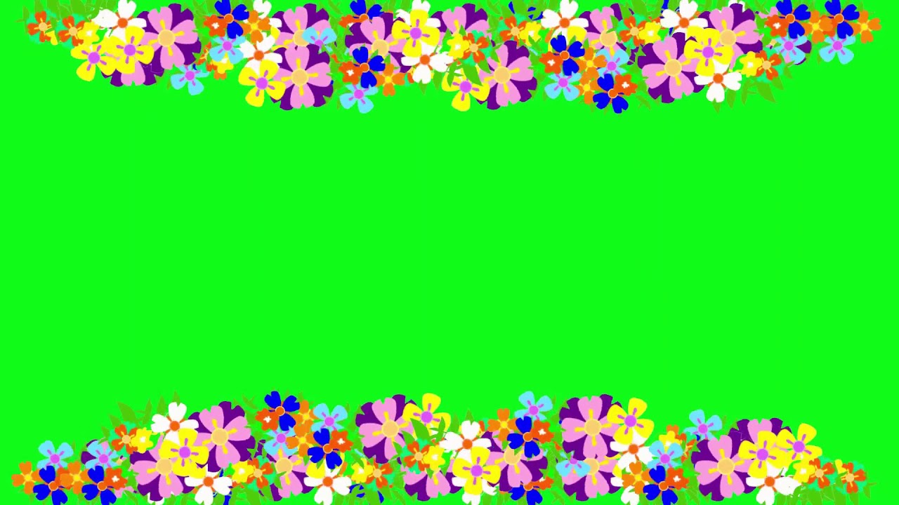 рџќђрџњє Animated Flower Frame Green Screen Effectрџќѓрџњ Youtube