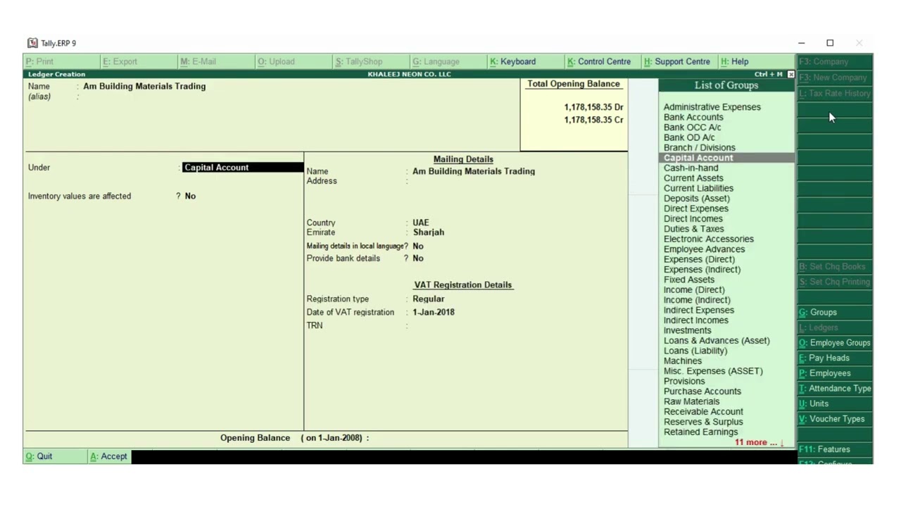 Purchase Bill Entry In Tally Erp Accounting Software Youtube