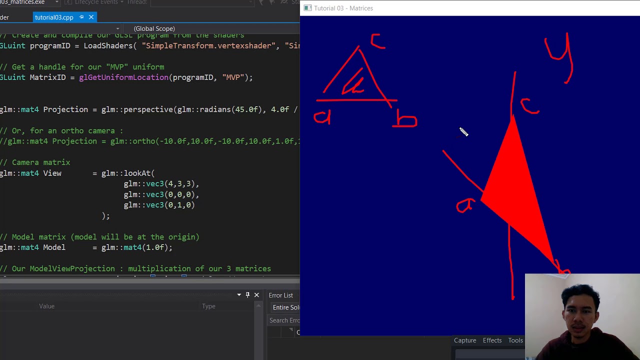 C Opengl Tutorial 3 Matrices Youtube