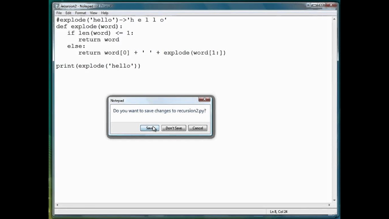 Python Programming Tutorial Recursive Functions Part 2 2 Youtube