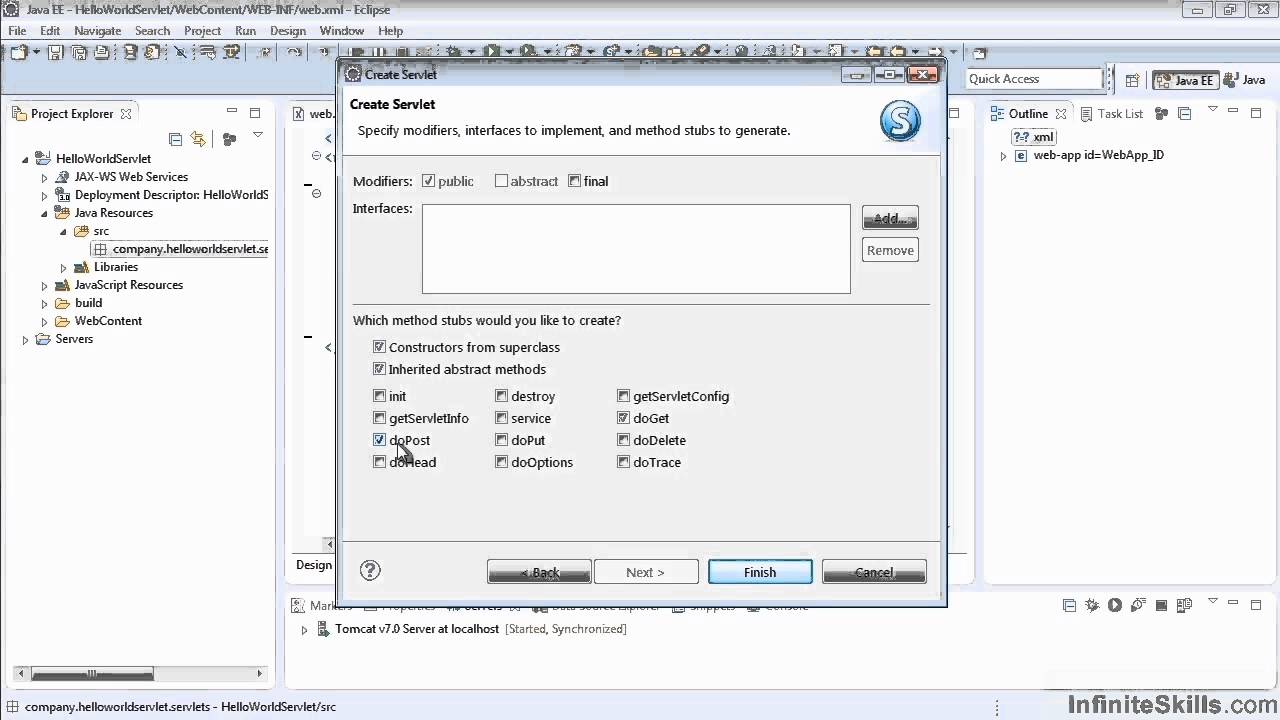 Java Ee 7 Tutorial Hello World Servlet Youtube