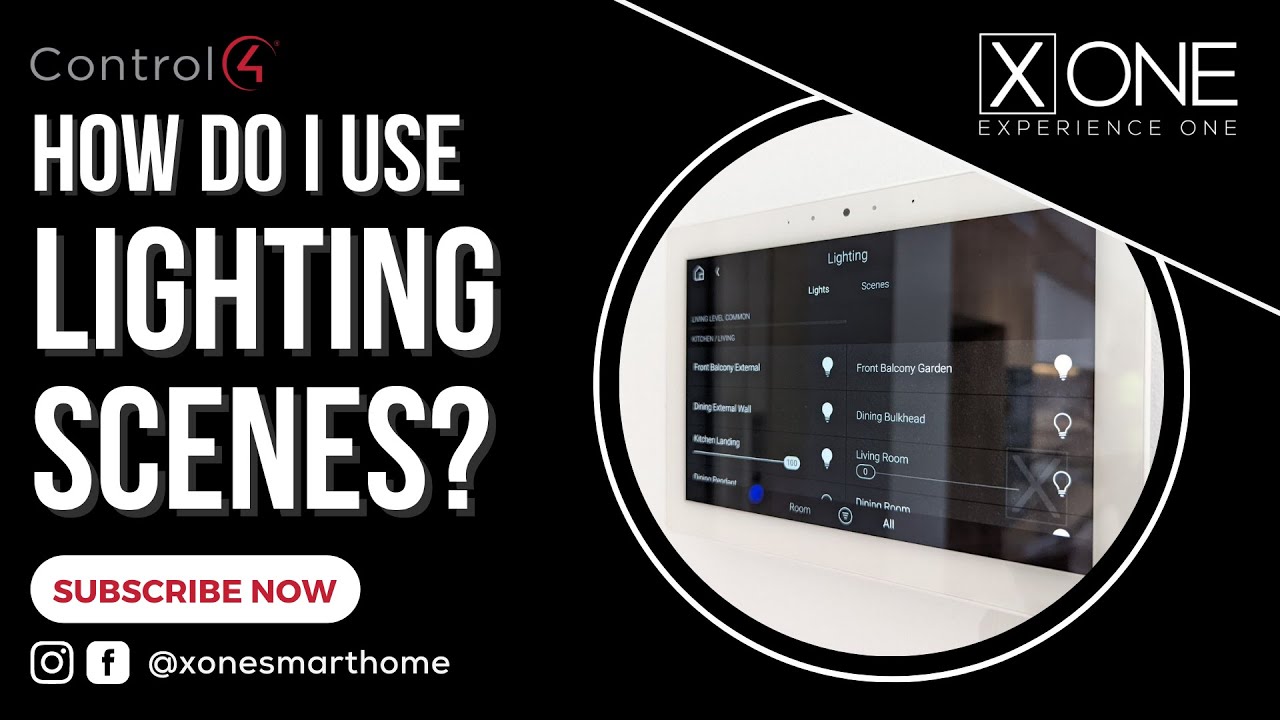 Control4 How Do I Use The Lighting Scenes Youtube