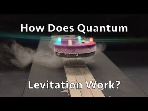 Quantum Levitation Superconductor On A Magnetic Track Youtube