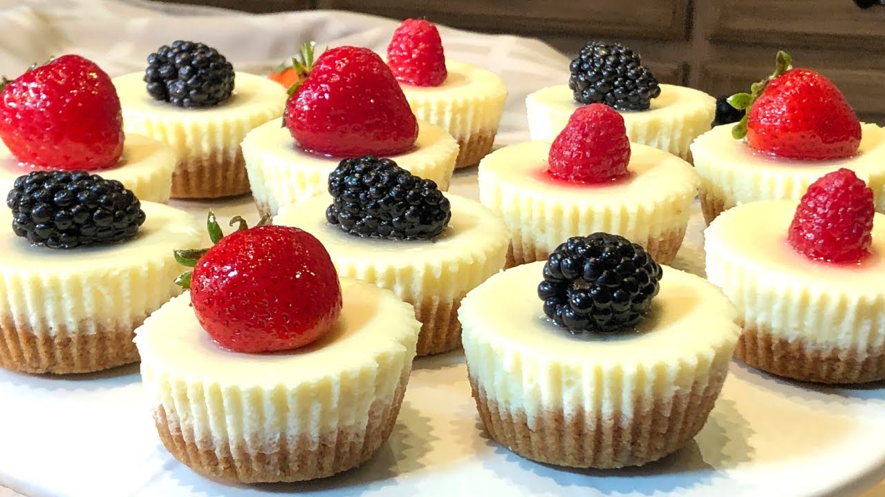 Easy Mini Cheesecakes Recipe Cheesecake Bites Youtube