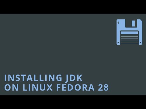 Installing Jdk On Linux Fedora 28 Youtube
