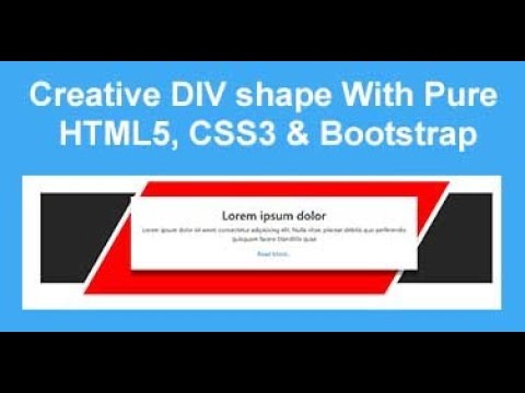 How To Make Css Creative Div Shape With Cool Hover Effects Youtube
