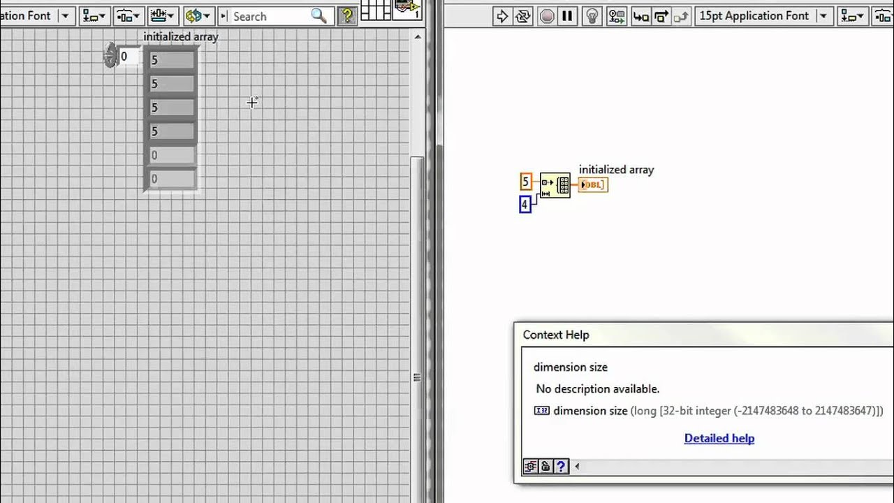 Labview Initialize Array